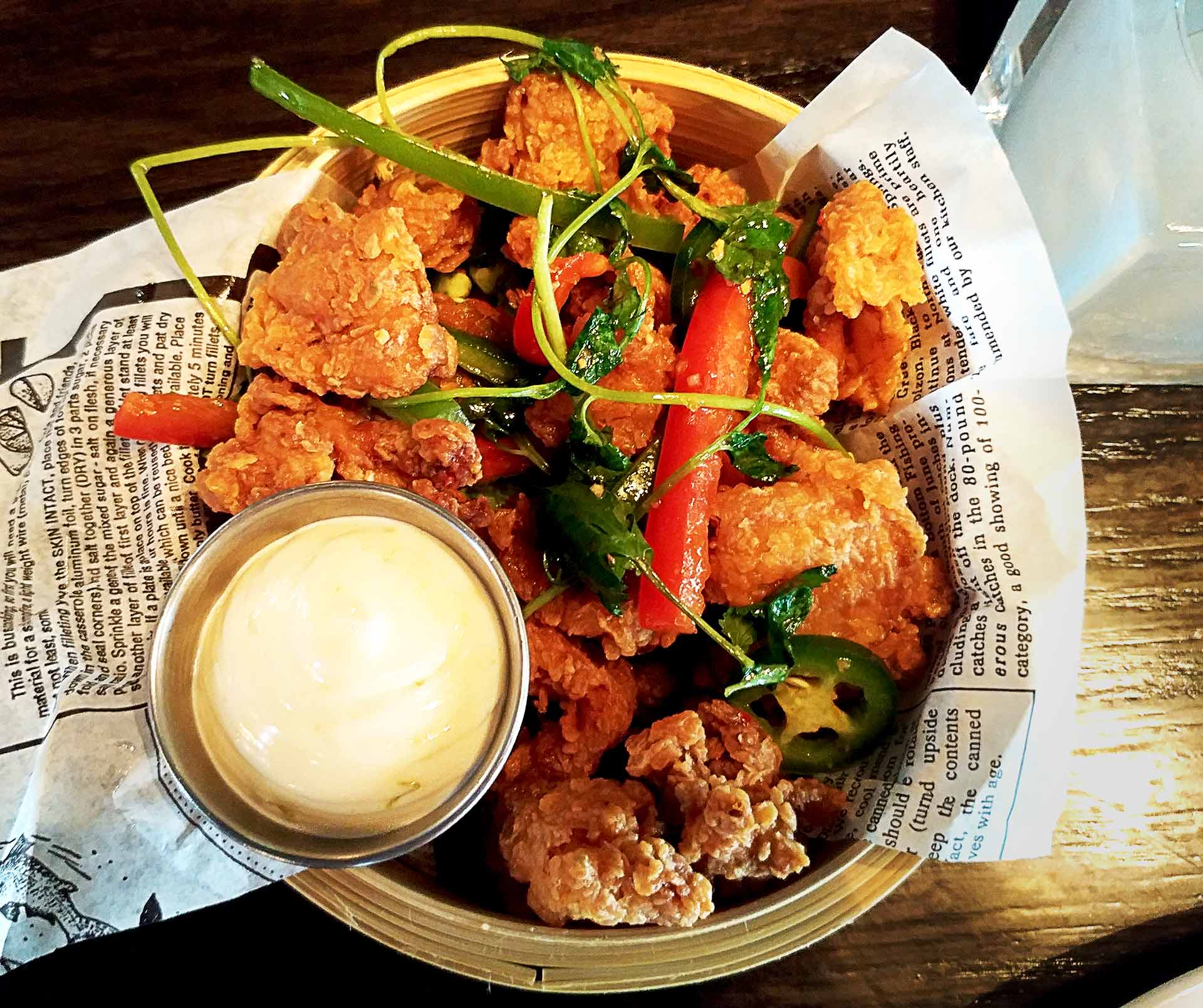 Crispy Garlic Calamari with Sports Matches | Hidden Gems Vancouver