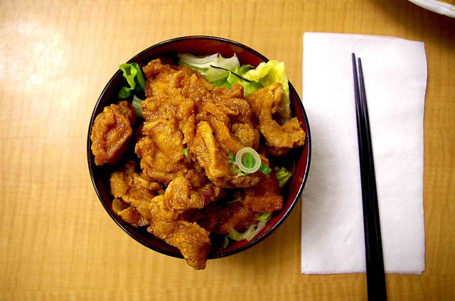 Golden Brown Juicy Spicy Karaage Donburi | Hidden Gems Vancouver