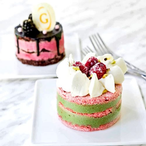 Pistache Rose Framboise Cake | Hidden Gems Vancouver