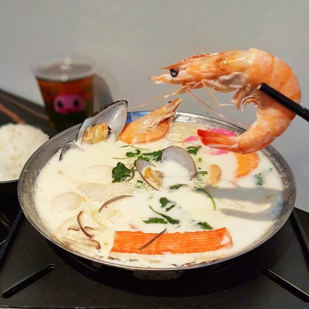 Seafood with Milk Soup Hotpot | Hidden Gems Vancouver
