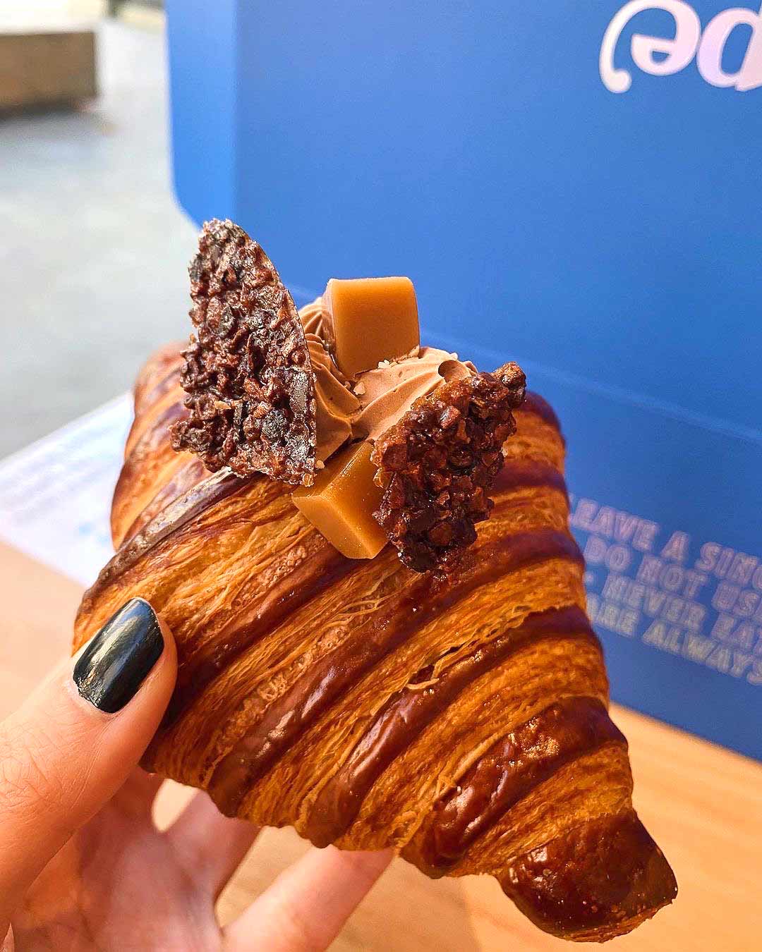 Chocolate Caramel Croissant | Hidden Gems Vancouver